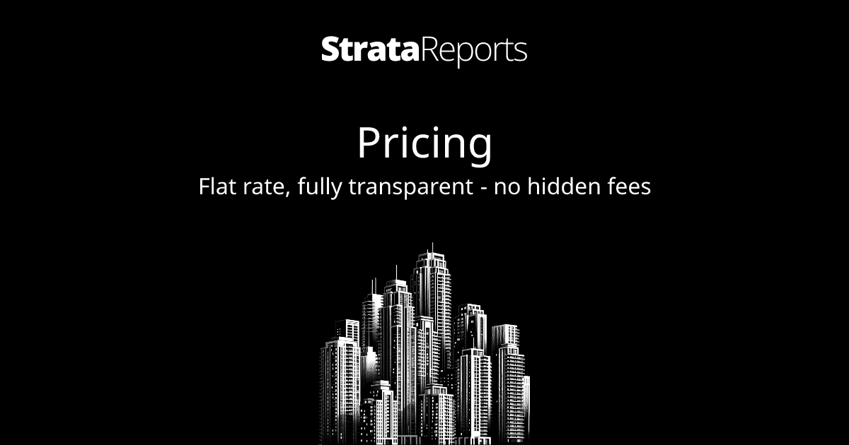 StrataReports | Pricing