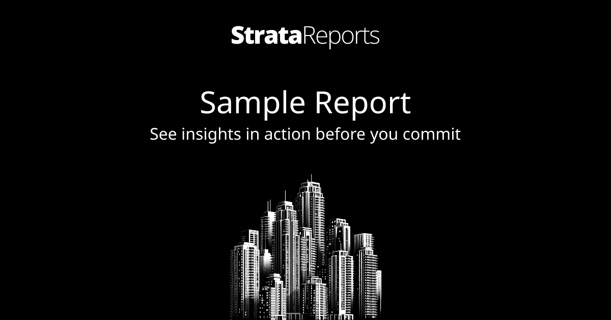 StrataReports | Sample Condo & Strata Document Review Report